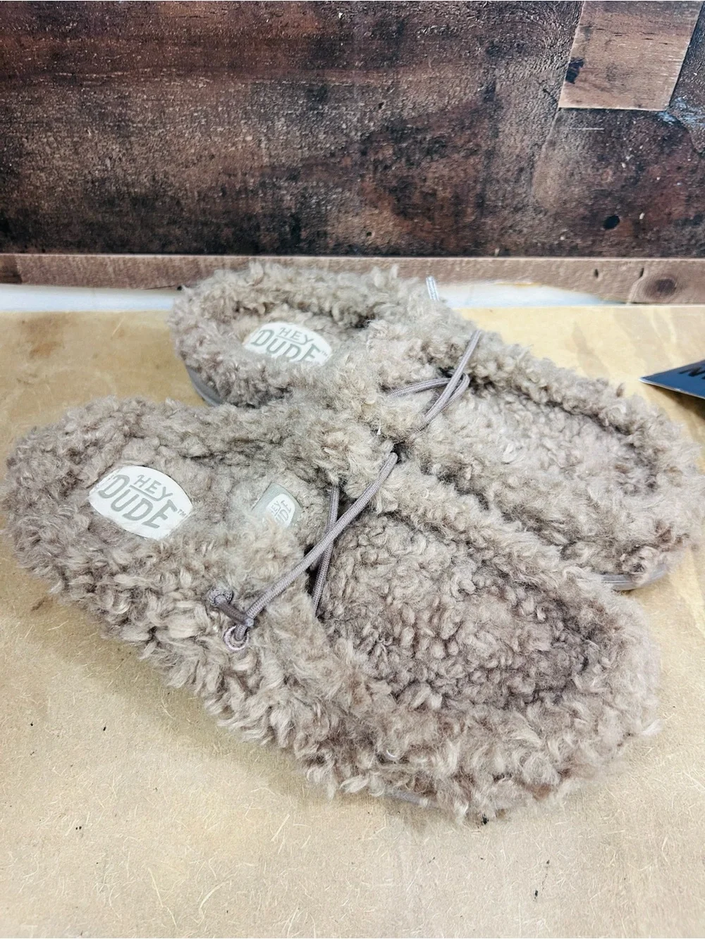 Hey Dude | Shoes | Hey Dude Wendy Fuzzy Shearling Slippers In The ...